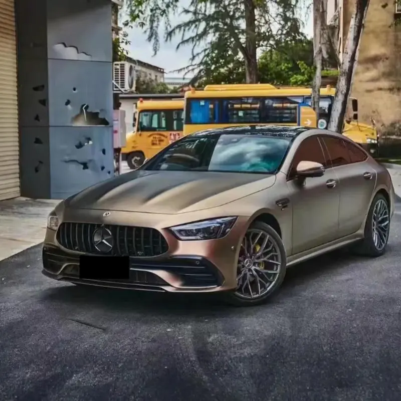 Best Matte Gold Brown Car Wrap | Satin Gold Brown Vinyl Wrap