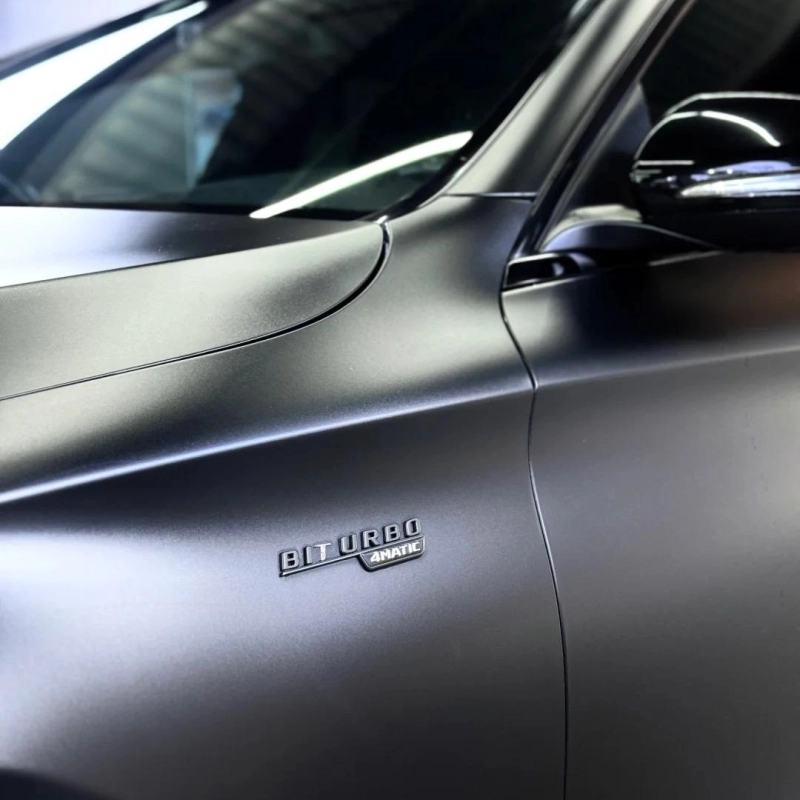 Matte Deep Black Wrap | Deep Black Vinyl Wraps - Alukovinyl