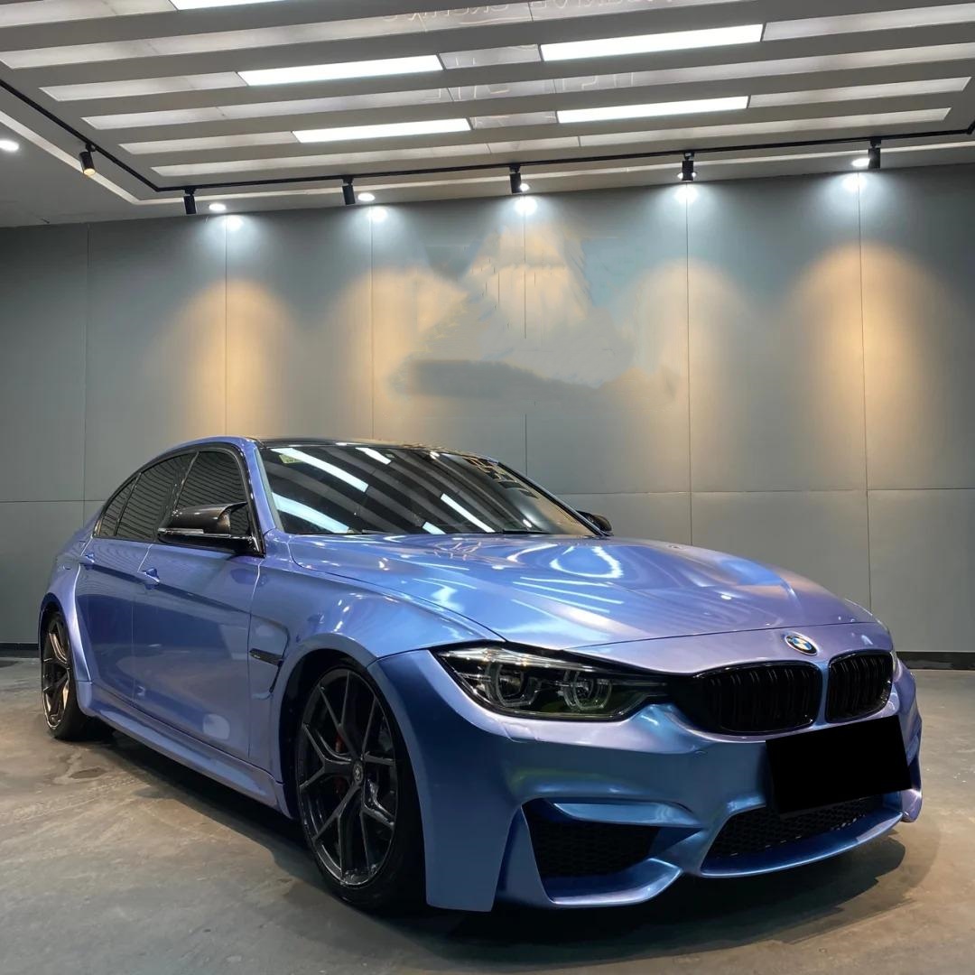 Gloss Steel Blue Car Wrap | Steel Blue Vinyl Wraps - ALUKOVINYL