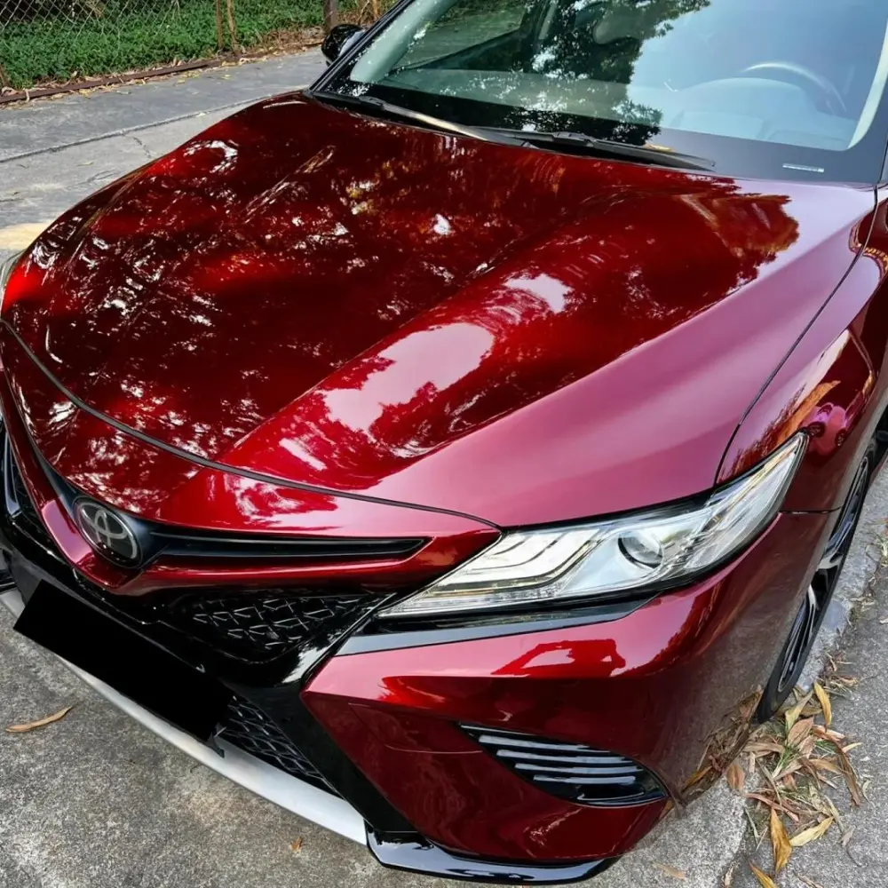 Gloss Dragon Red Car Wrap | Metallic Dragon Red Vinyl Wraps
