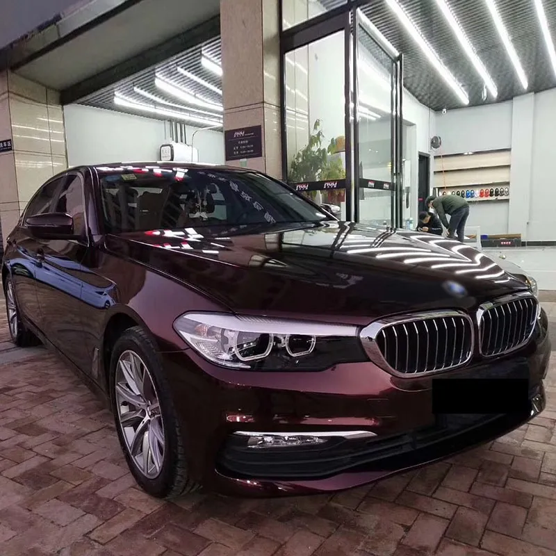 Best Gloss Black Rose Vinyl Wrap | Black Rose Metallic Wraps - ALUKOVINYL