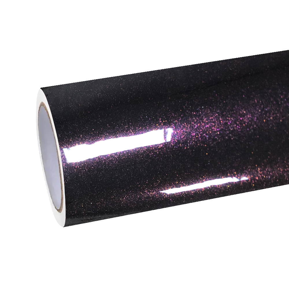 Gloss Glitter Starry Black Red Wrap | Chameleon Black Wrap