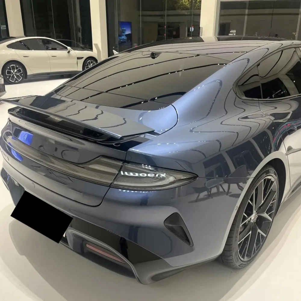 Gloss Grey Blue Car Wrap | Metallic Blue Grey Vinyl Wraps
