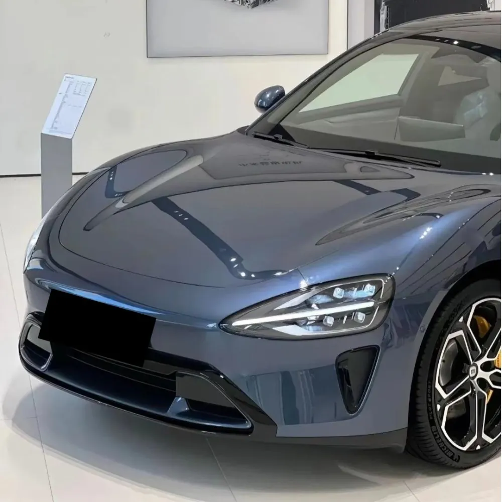 Gloss Grey Blue Car Wrap | Metallic Blue Grey Vinyl Wraps