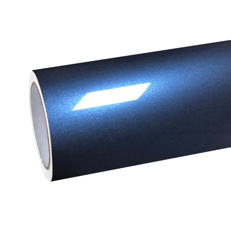 Gloss Grey Blue Car Wrap | Metallic Blue Grey Vinyl Wraps