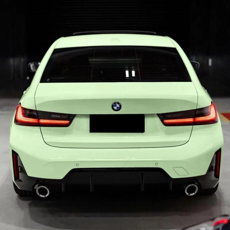 Best Gloss Sage Green Car Wrap | Avocado Green Vinyl Wraps - ALUKOVINYL