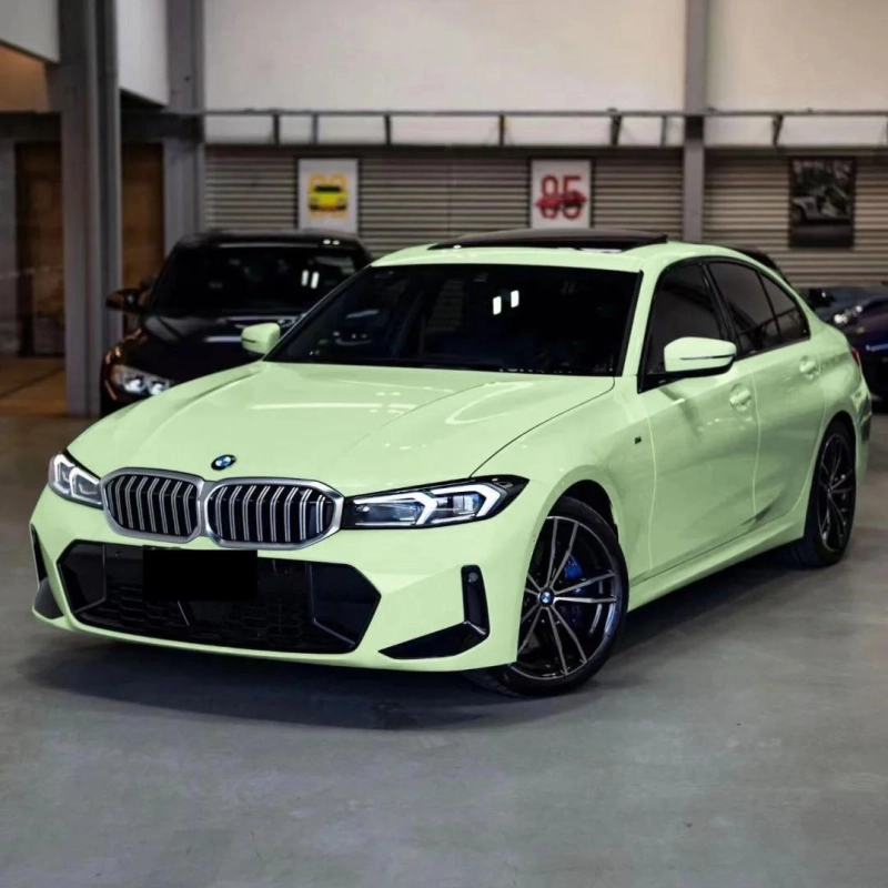 Best Gloss Sage Green Car Wrap | Avocado Green Vinyl Wraps - ALUKOVINYL