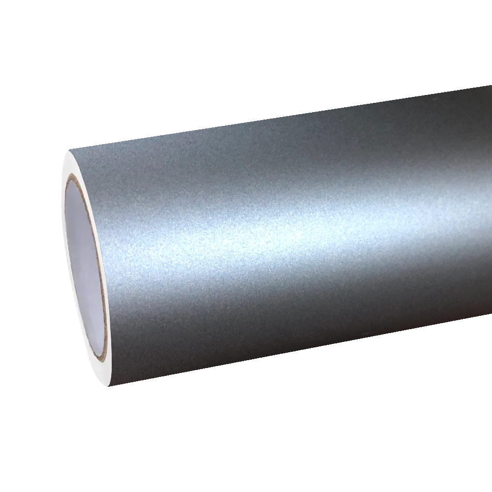 Best Matte Grey Blue Car Wrap | Metallic Grey Blue Vinyl Wraps - ALUKOVINYL