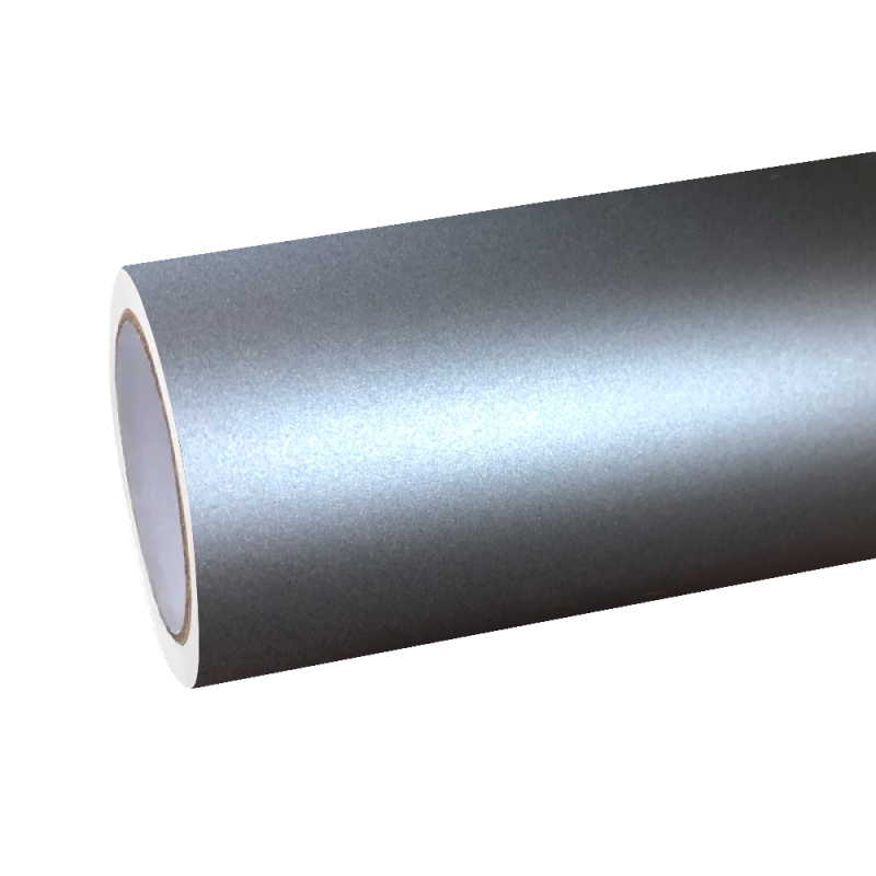 Best Matte Grey Blue Car Wrap | Metallic Grey Blue Vinyl Wraps - ALUKOVINYL