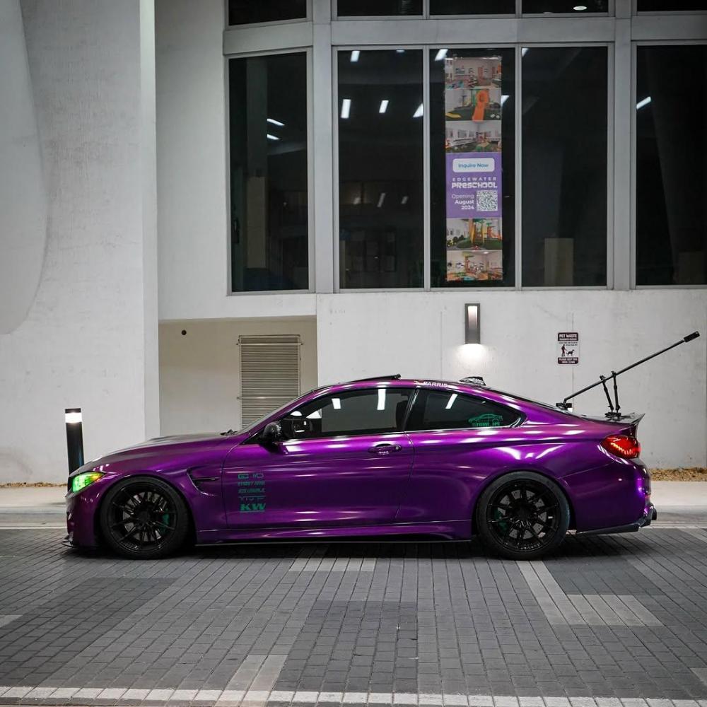 Super Gloss Grape Purple Car Wrap | Metallic Grape Purple Vinyl Wraps