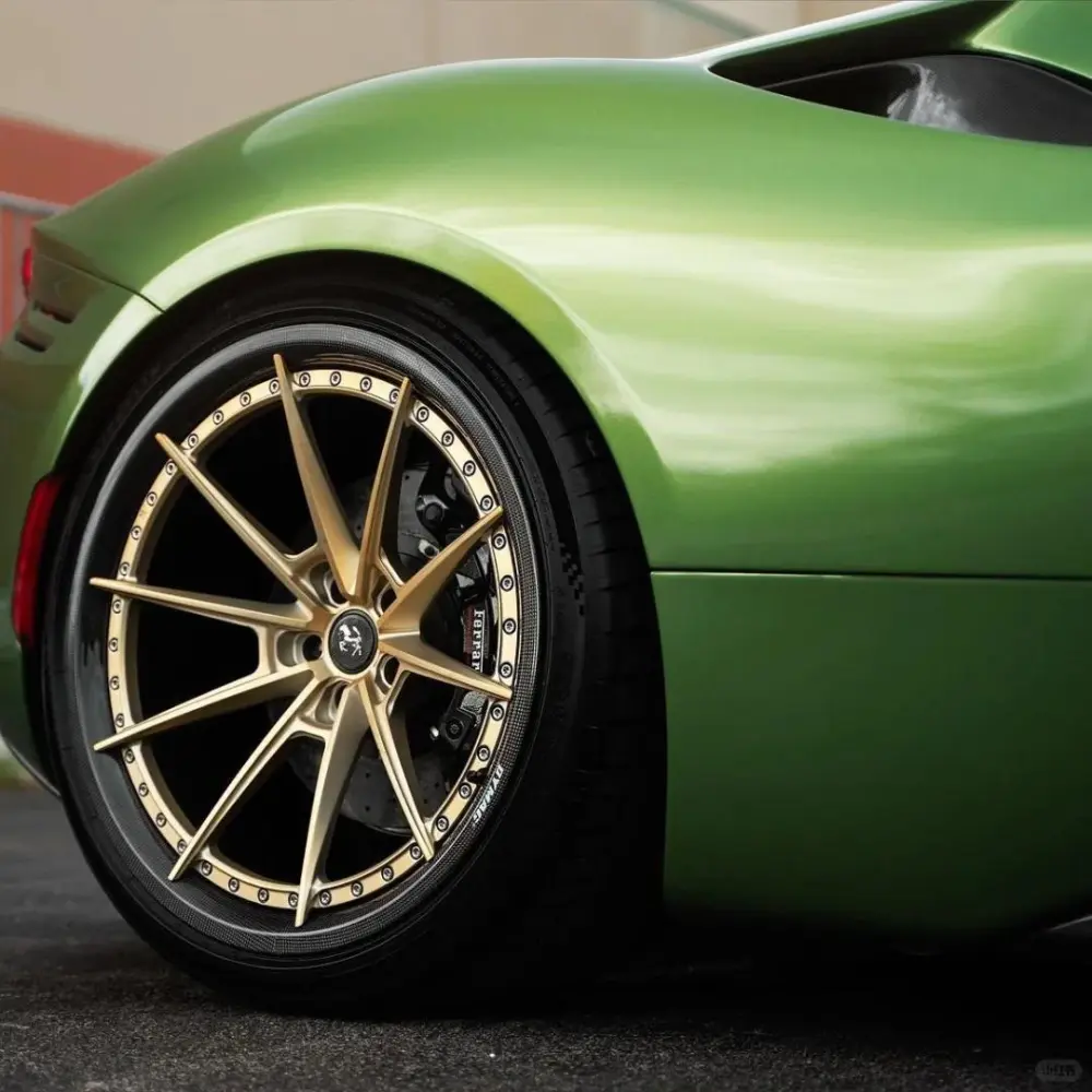 Best Mamba Green Metallic Wrap | Gloss Mamba Green Car Wraps - ALUKOVINYL