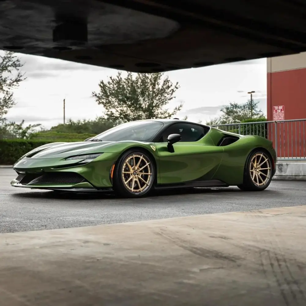 Best Mamba Green Metallic Wrap | Gloss Mamba Green Car Wraps - ALUKOVINYL