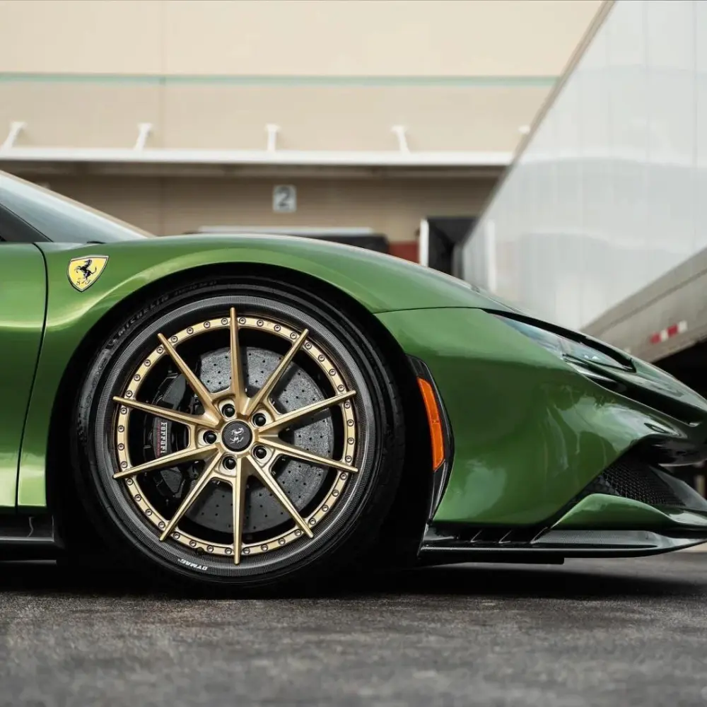 Best Mamba Green Metallic Wrap | Gloss Mamba Green Car Wraps - ALUKOVINYL