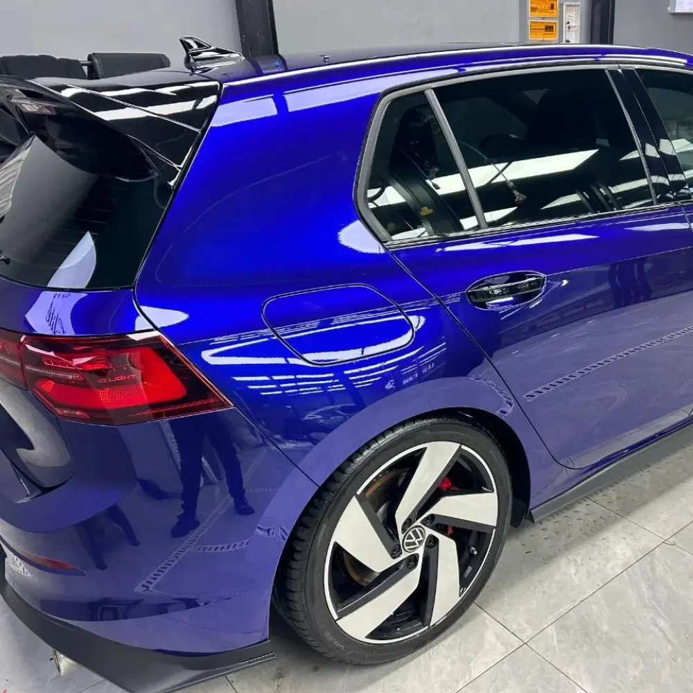 Gloss Royal Blue Vinyl wrap | Metallic Royal Blue Car Wraps - ALUKOVINYL