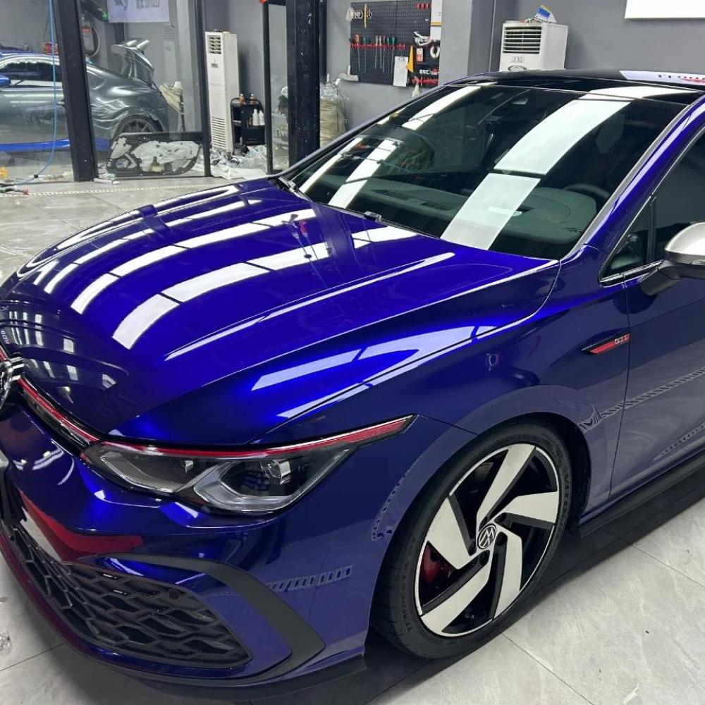 Gloss Royal Blue Vinyl wrap | Metallic Royal Blue Car Wraps - ALUKOVINYL