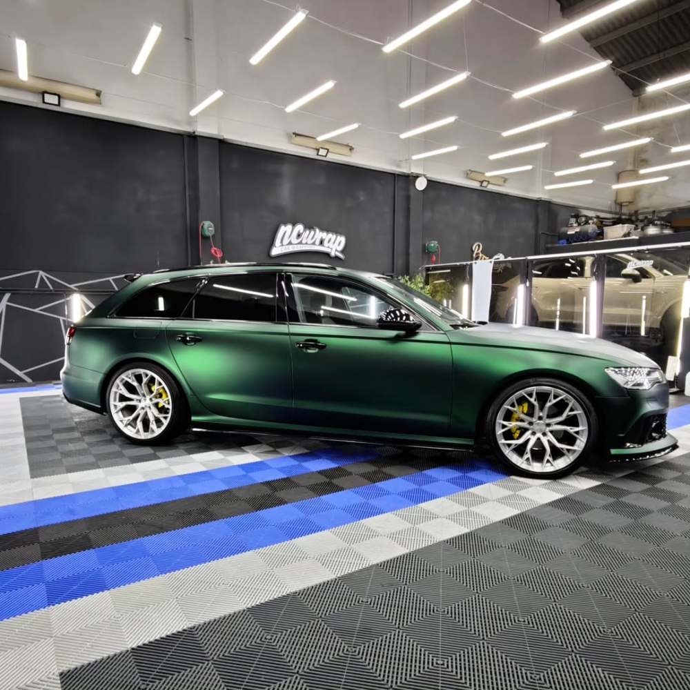 Matte Venom Green Wrap | Metallic Chrome Venom Green Car Vinyl - ALUKOVINYL