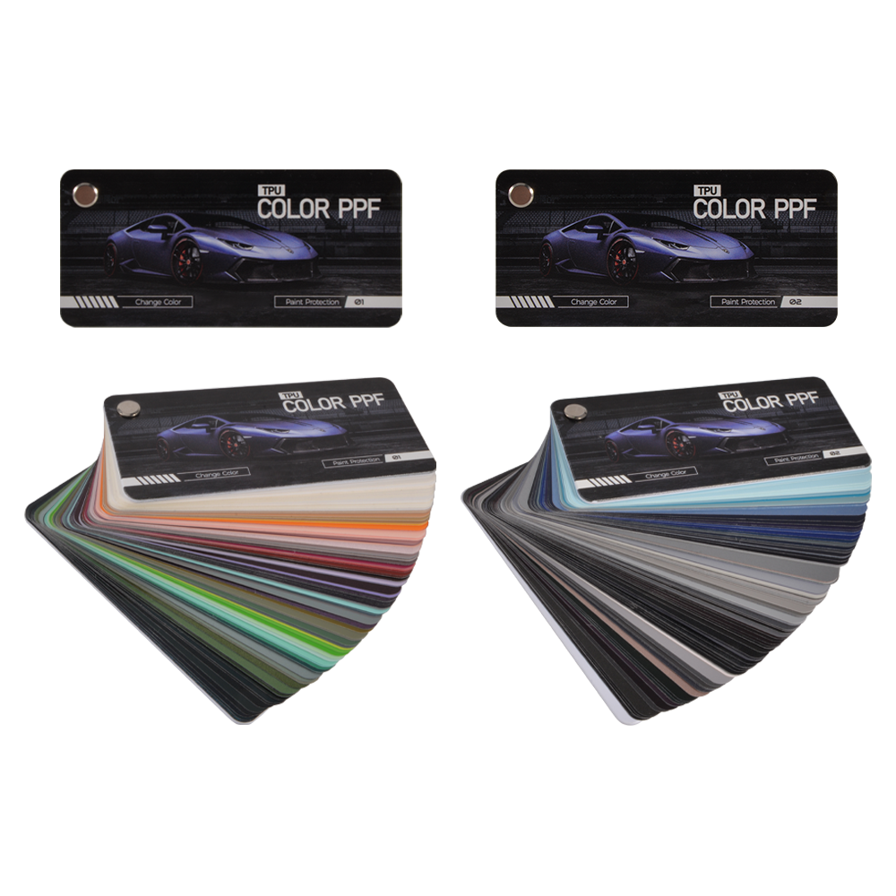PPF Colored Swatch Book|Paint Protection Film Swatch Book 2025