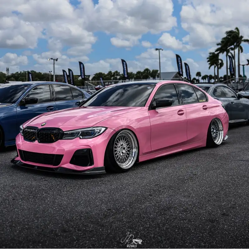 Crystal Light Pink Car Vinyl | Gloss Crystal Light Pink Car Wrap