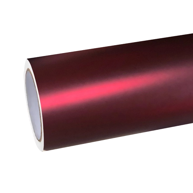 matte red chrome wrap