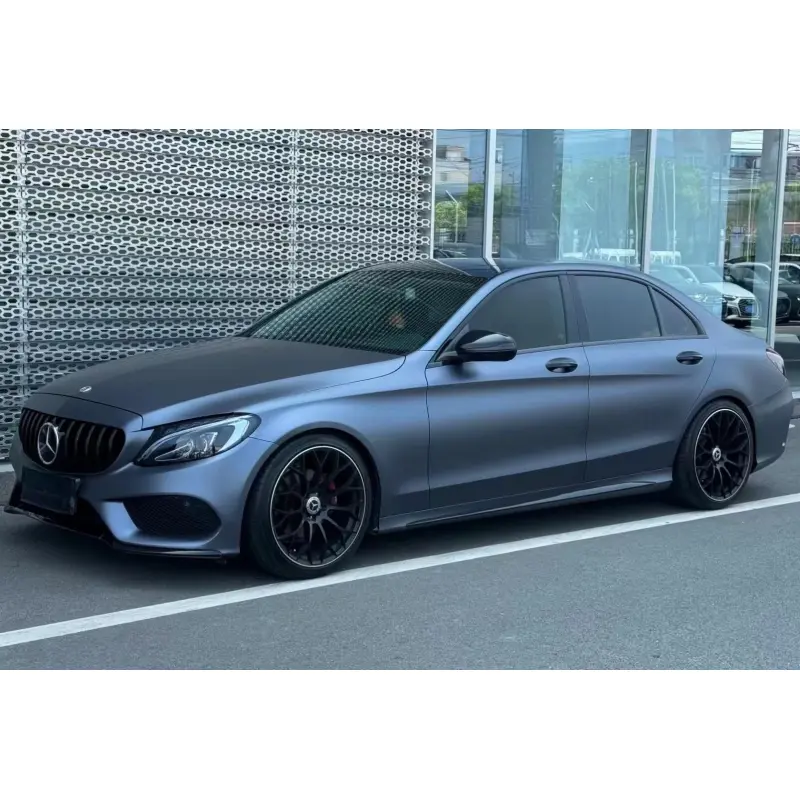 Matte Racing Blue Car Wrap | Metallic Racing Blue Vinyl Wraps - ALUKOVINYL