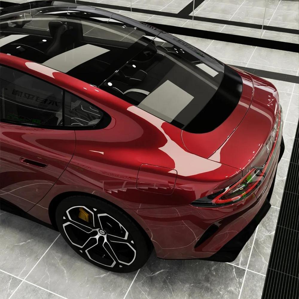 Gloss Cherry Red Car Wrap | Metallic Cherry Red Vinyl Wraps - ALUKOVINYL