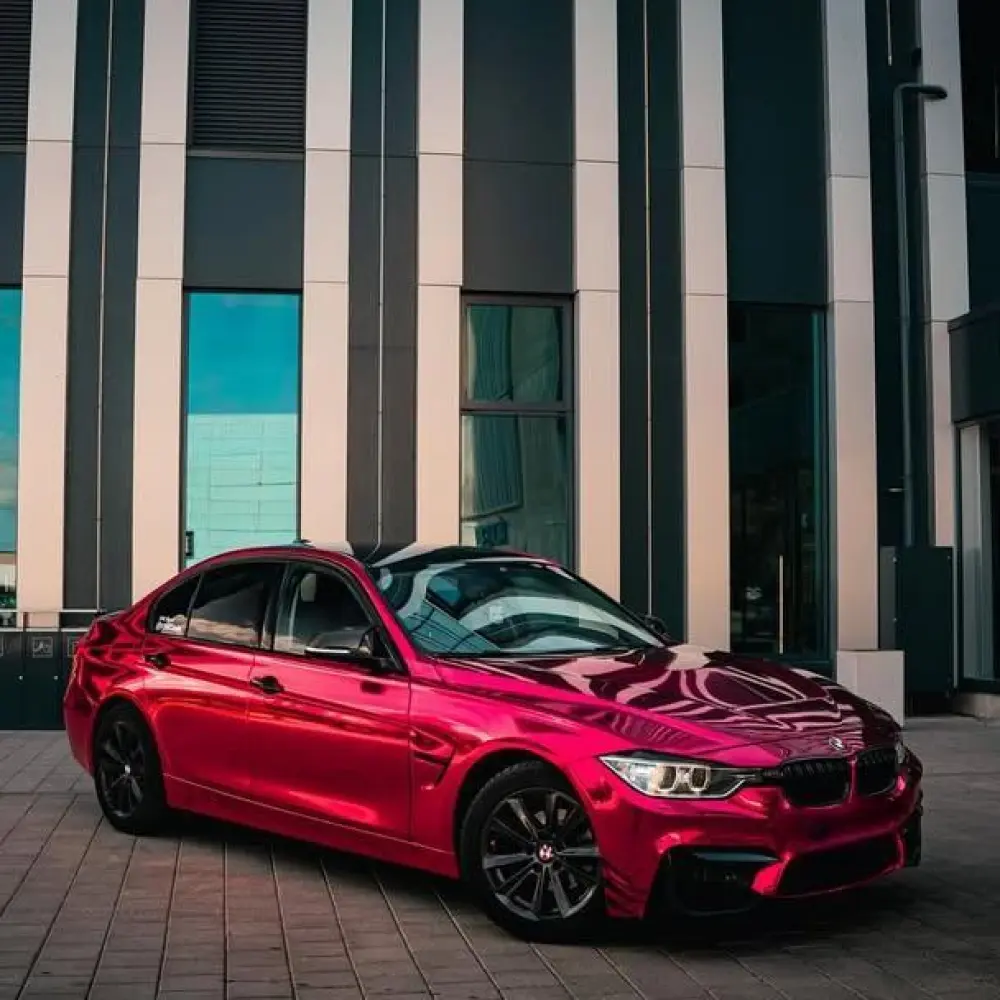Gloss Chrome Candy Apple Red Wrap | Metallic Candy Apple Red Car Vinyl