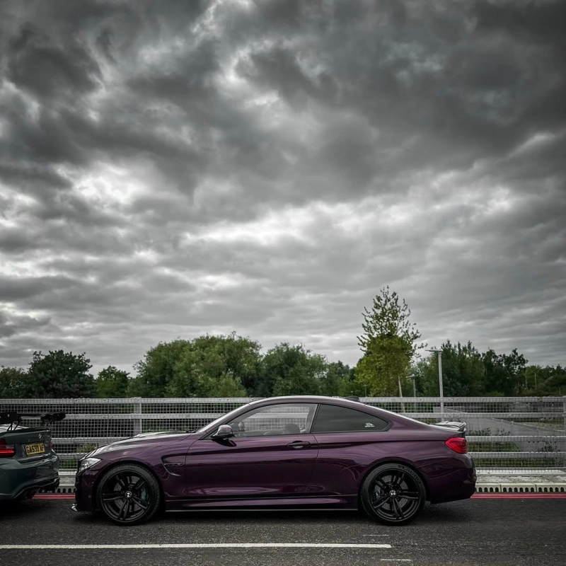 Gloss Plum Purple Car Wrap | Metallic Plum Purple Vinyl Wrap