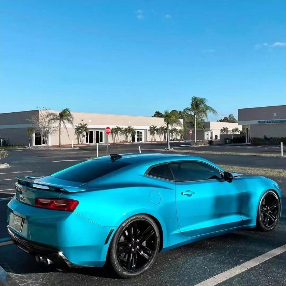 Gloss Atomic Teal Vinyl Wrap | Metallic Atomic Teal Car Wraps - ALUKOVINYL