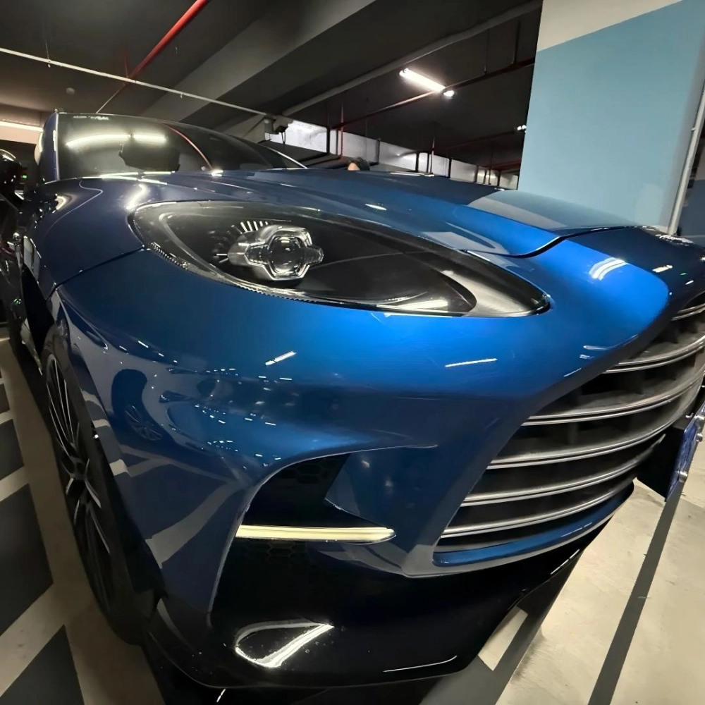 Gloss Metallic Midnight Blue Vinyl Wrap| Metal Midnight Blue Car Wrap
