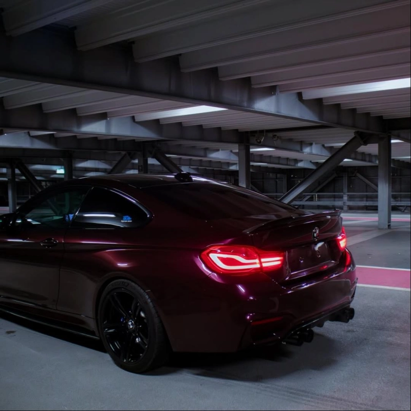 Gloss Plum Purple Car Wrap | Metallic Plum Purple Vinyl Wrap