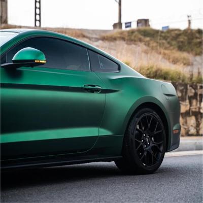 Matte Venom Green Wrap | Metallic Chrome Venom Green Car Vinyl - ALUKOVINYL