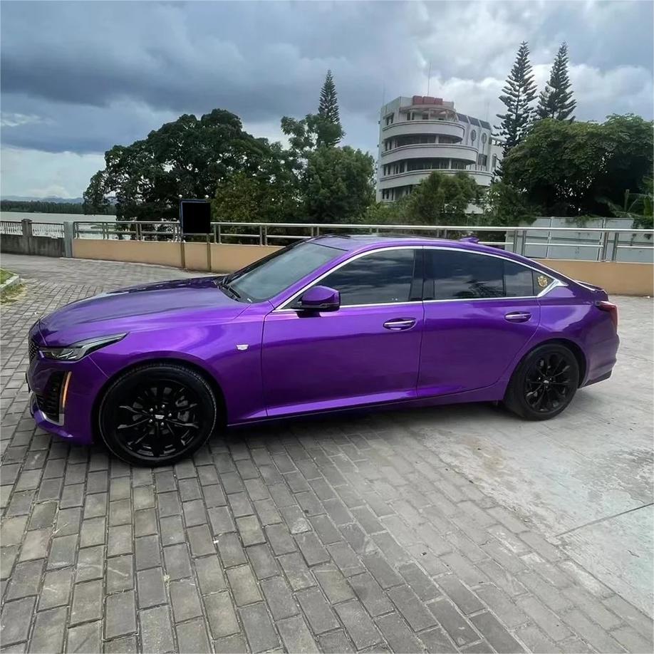 Super Gloss Grape Purple Car Wrap | Metallic Grape Purple Vinyl Wraps