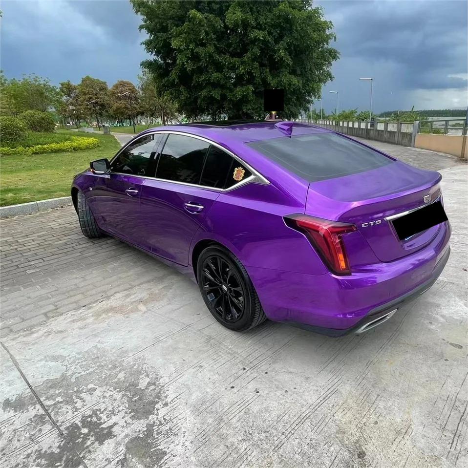 Super Gloss Grape Purple Car Wrap | Metallic Grape Purple Vinyl Wraps