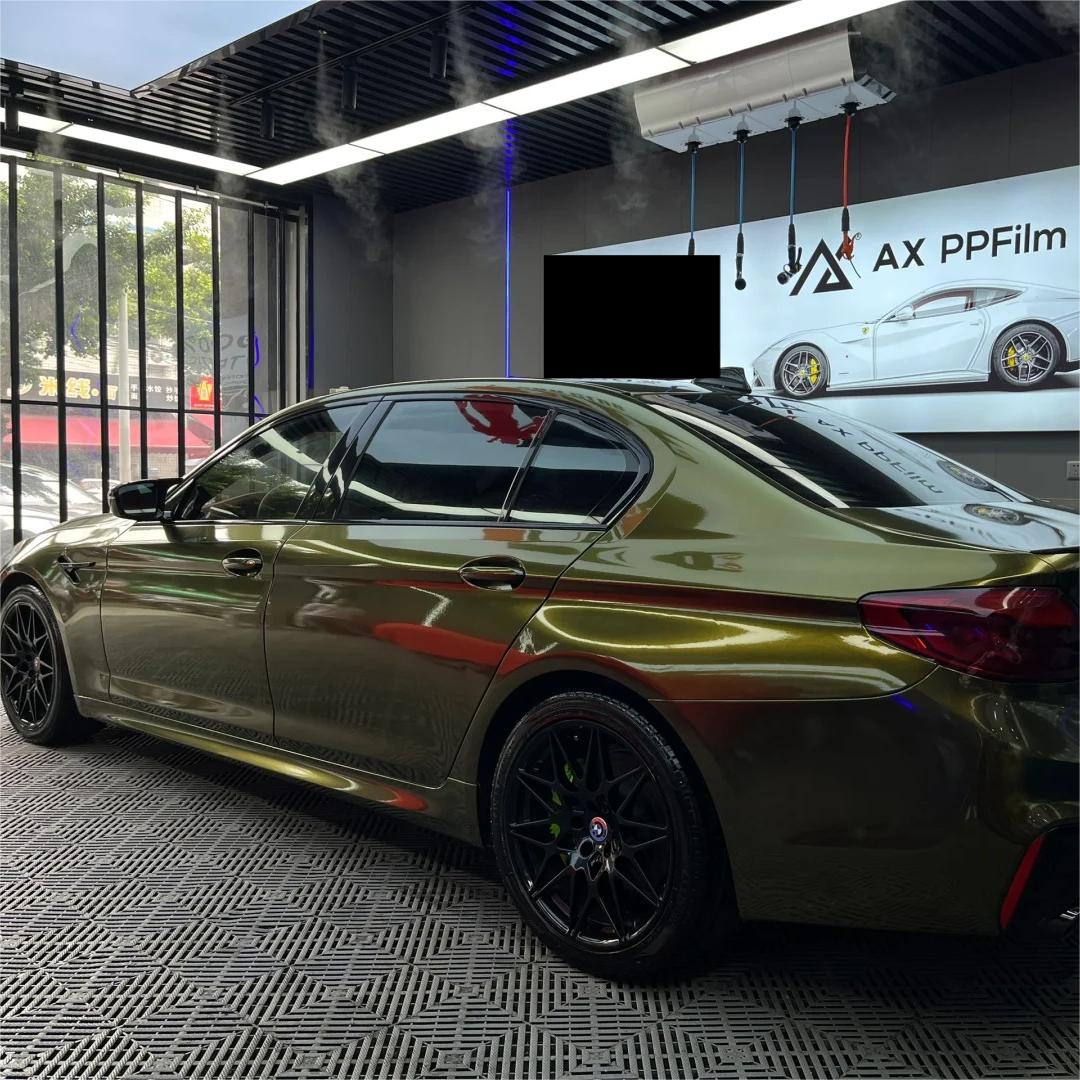 Best Gloss Ghost Black Gold Car Wrap | Metallic Ghost Black Gold Vinyl ...