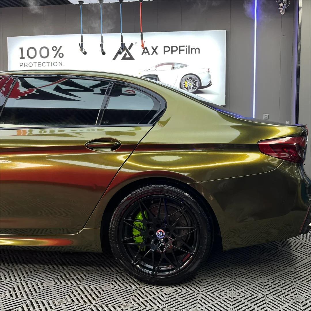 Best Gloss Ghost Black Gold Car Wrap | Metallic Ghost Black Gold Vinyl ...