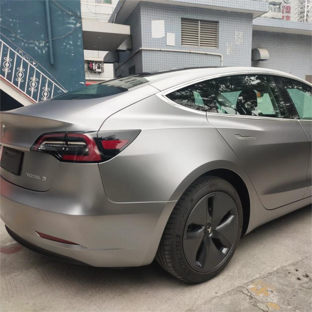 Matte Titanium Grey Car Wrap | Matte Metallic Titanium Grey Vinyl Wraps ...