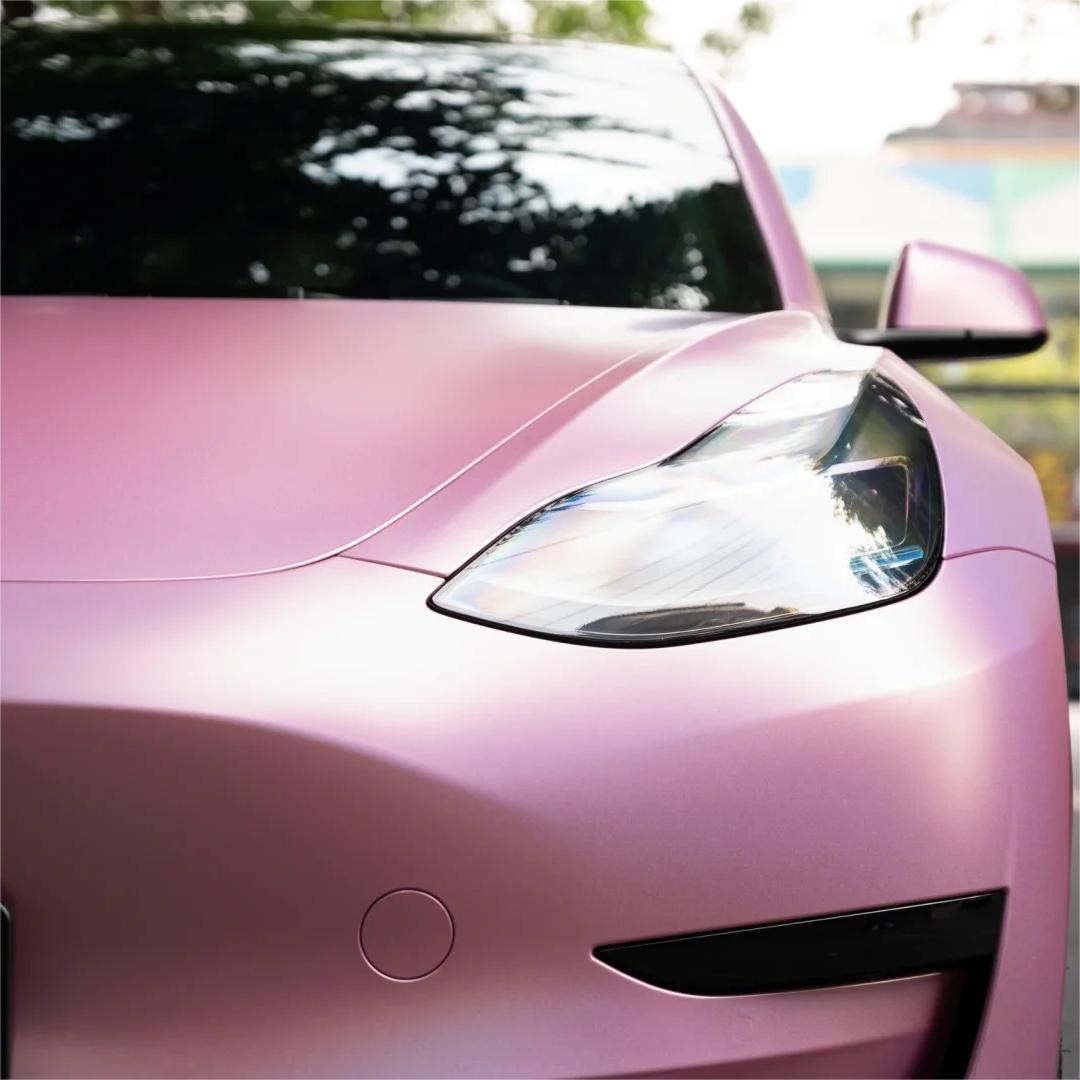 Best Gloss Rainbow Pink Car Wrap | Metallic Rainbow Pink Vinyl Wrap ...