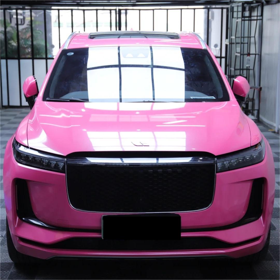 Gloss Pink Glitter Car Wrap | Metallic Sparkle Pink Vinyl Wraps ...