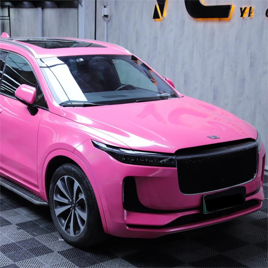 Gloss Pink Glitter Car Wrap | Metallic Sparkle Pink Vinyl Wraps ...