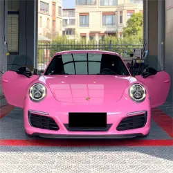 Gloss Pink Glitter Car Wrap | Metallic Sparkle Pink Vinyl Wraps ...