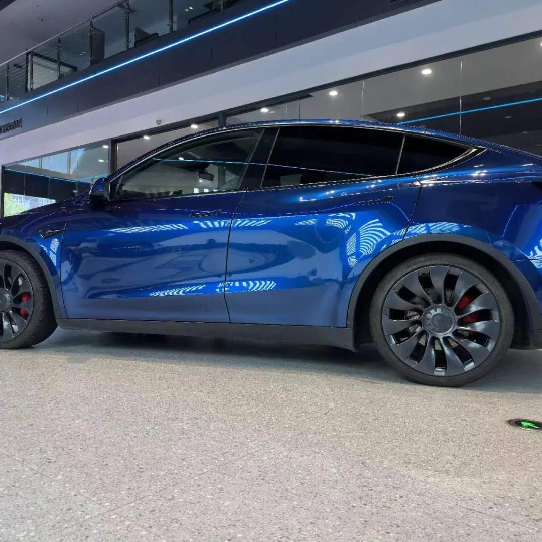 Gloss Indigo Blue Car Wrap | Metallic Indigo Blue Vinyl Wraps - ALUKOVINYL