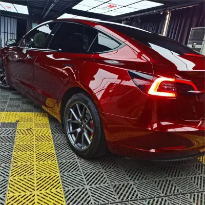 Gloss Dragon Red Car Wrap | Metallic Dragon Red Vinyl Wraps