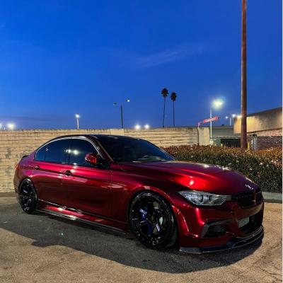 Gloss Dragon Red Car Wrap | Metallic Dragon Red Vinyl Wraps