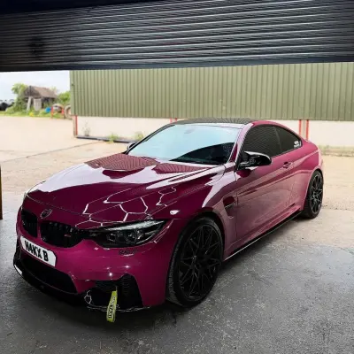 Best Gloss Ruby Star Red Wrap | Ruby Star Vinyl Wraps - ALUKOVINYL