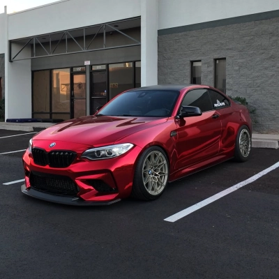 Gloss Chrome Candy Apple Red Wrap | Metallic Candy Apple Red Car Vinyl