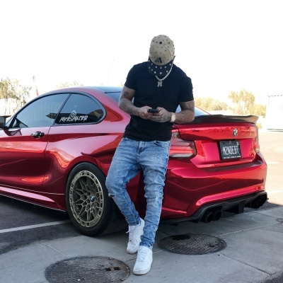 Gloss Chrome Candy Apple Red Wrap | Metallic Candy Apple Red Car Vinyl