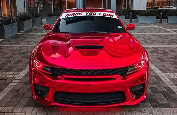 Mirror Candy Apple Red Wrap
