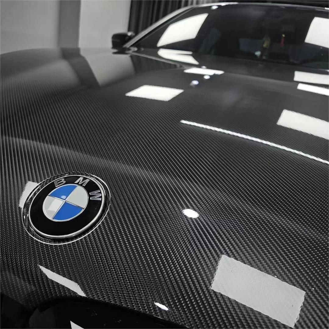 Unveiling the Sleek Sophistication: Gloss Black Carbon Fiber Car Vinyl Wrap