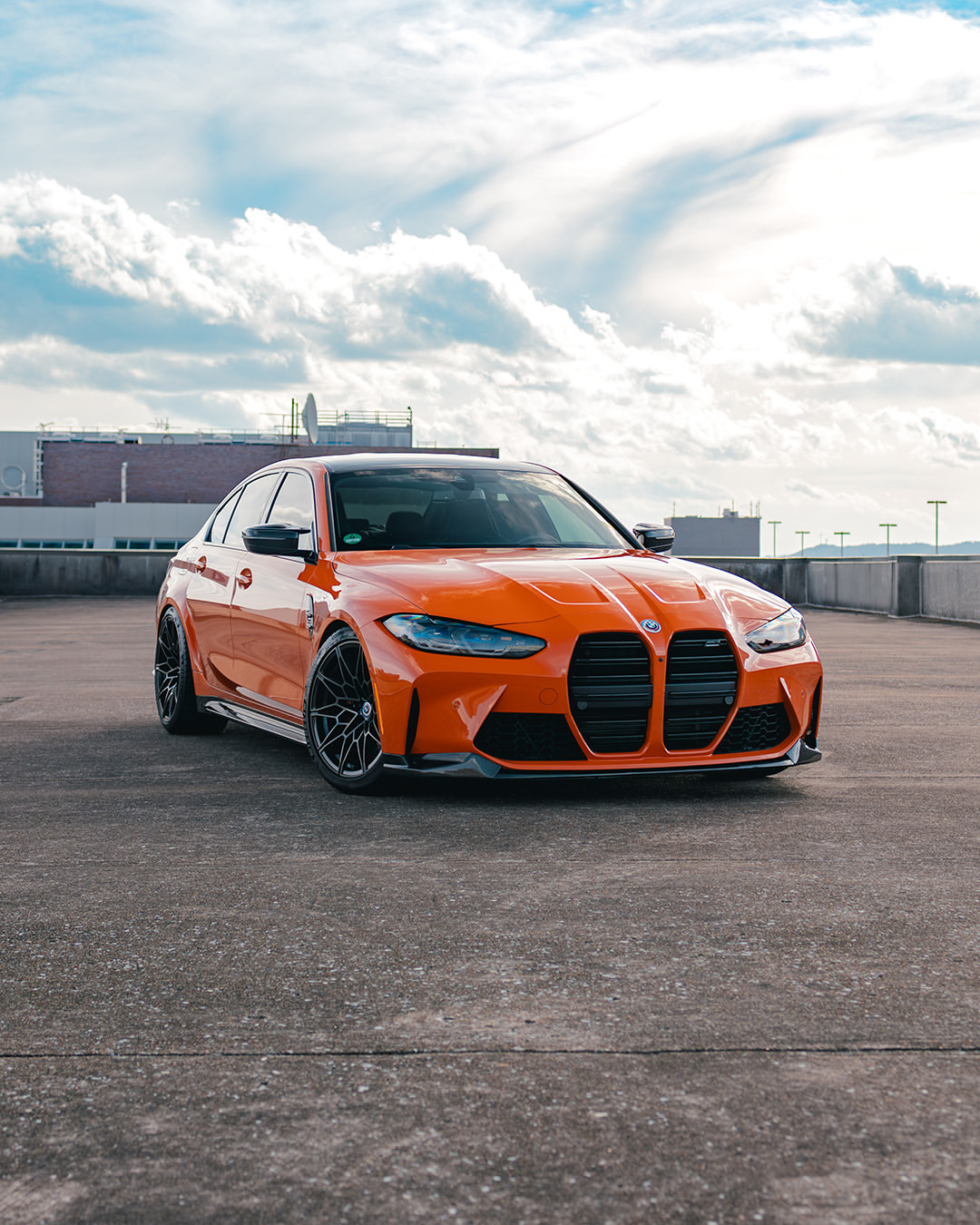 The Allure of Gloss Crystal Fire Orange Car Vinyl Wrap