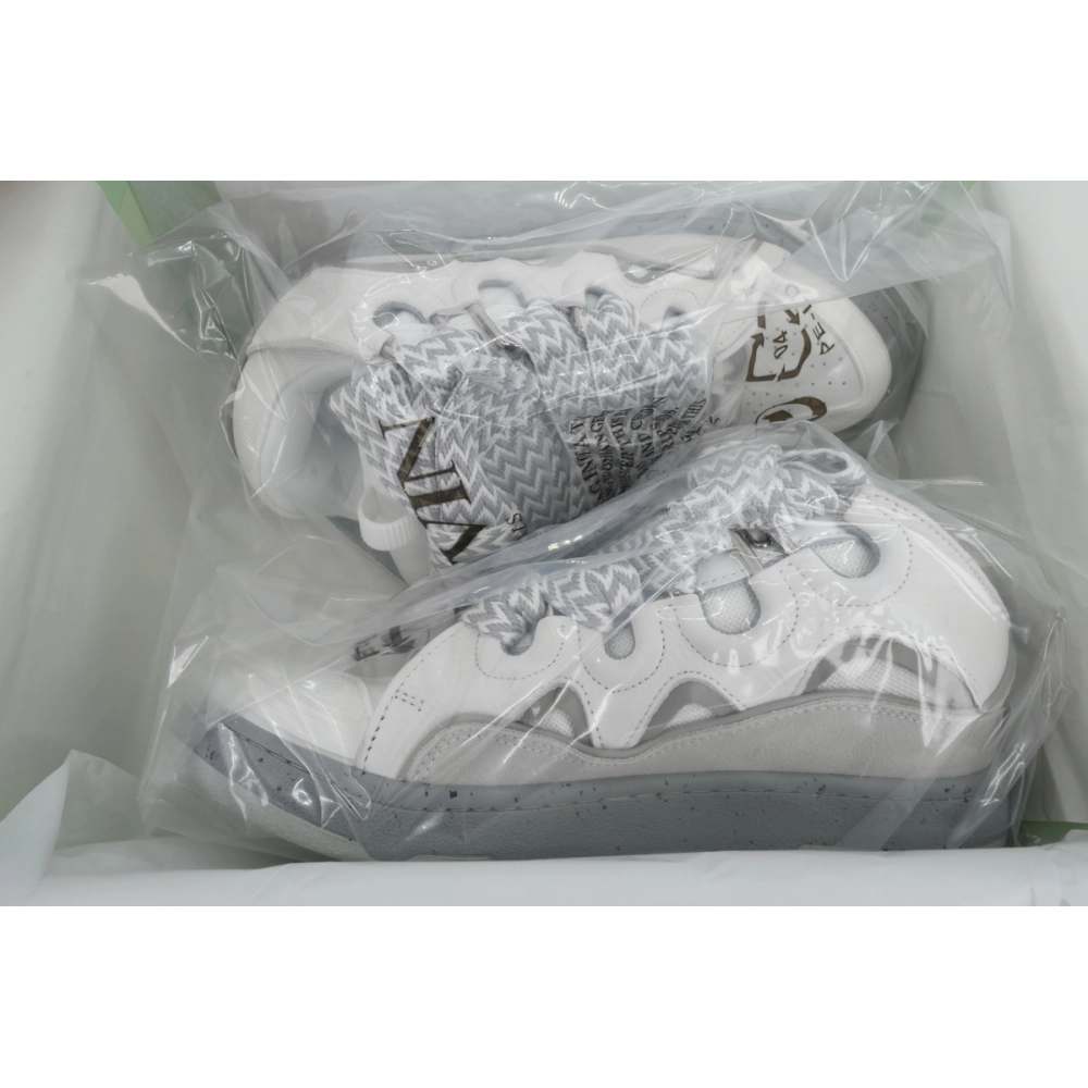 Top EM Sneakers Lanvin Leather Curb Lime - emsneakers.com